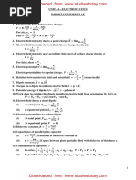Most Important Derivations of Physics Class 12th Hand Written Notes. | PDF
