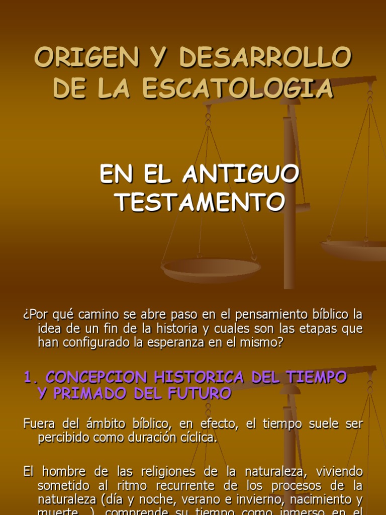 La Escatologia | Pacto (bíblico) | Escatología