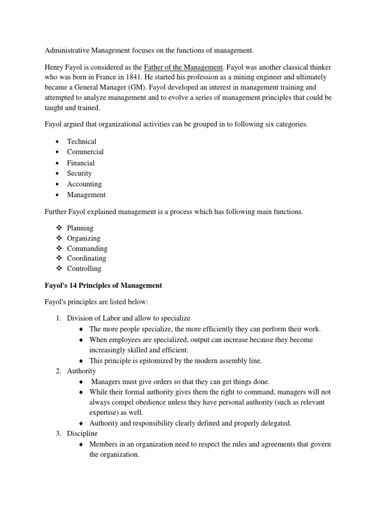 Administrative Management | PDF | Employment | Hierarchy