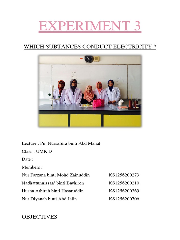 Experiment 3 (Chemistry) | PDF | Ion | Electrolyte