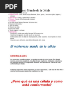 Celula Actividad para Completar | PDF