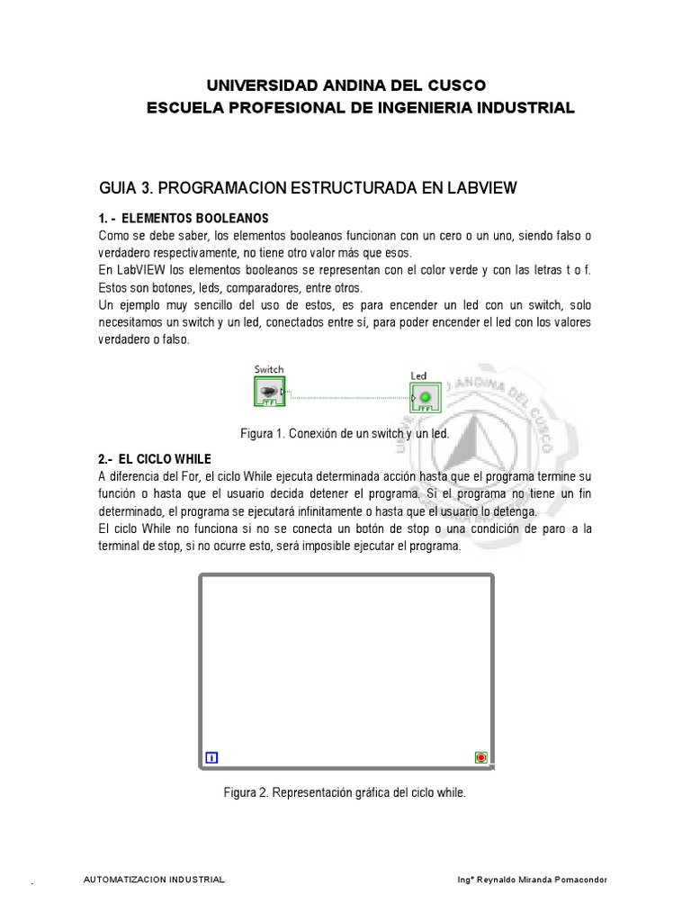 Guia 3 LabView 1 2018 | PDF | Programa de computadora | Programación