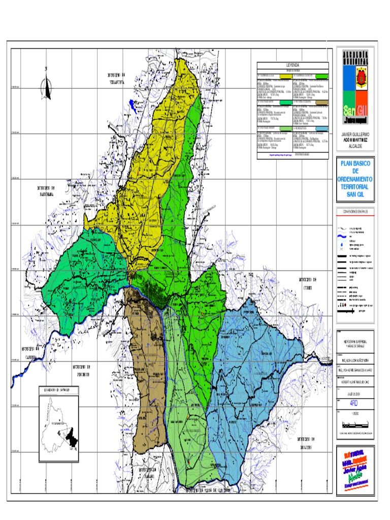 Mapa Hidrográfico de San Gil, Santander | PDF