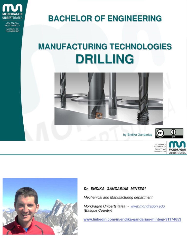 Drilling Bachelor Of Engineering Pdf Drilling Drill