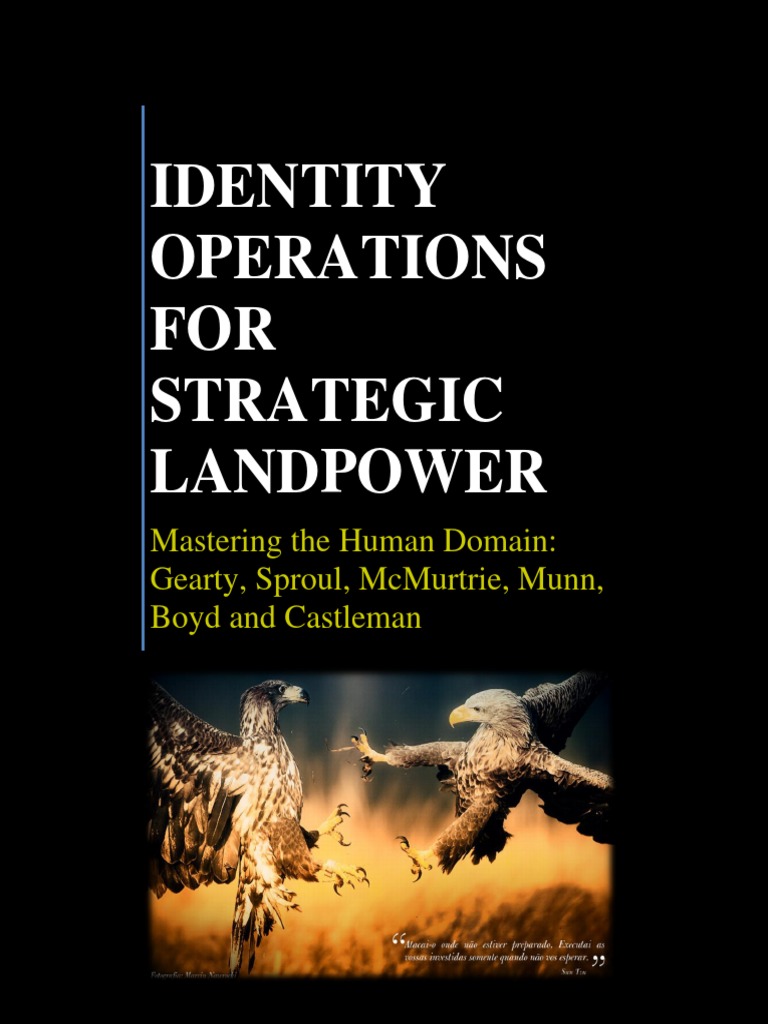 Identity Operations in Strategic Landpower | PDF | Military ...