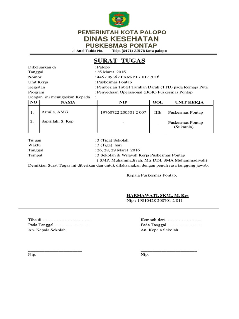 ST. Pemberian TTD | PDF