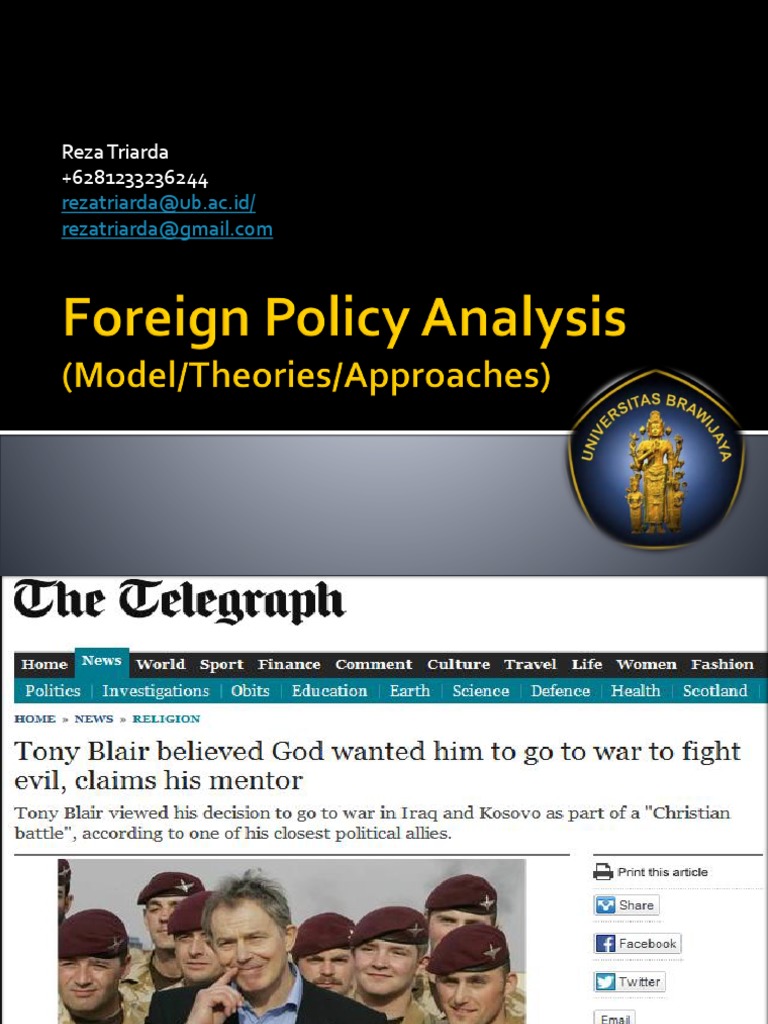 Foreign Policy Analysis | PDF | Behavior | Emergence