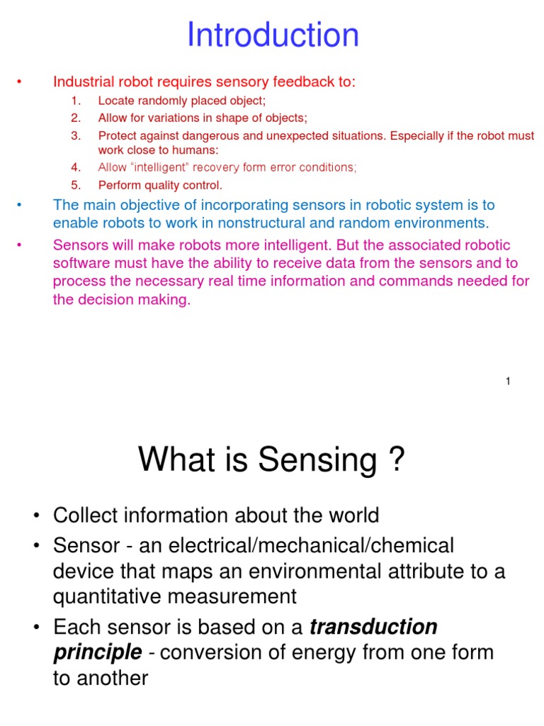 Sensors Used in Robot | PDF | Infrared | Sensor