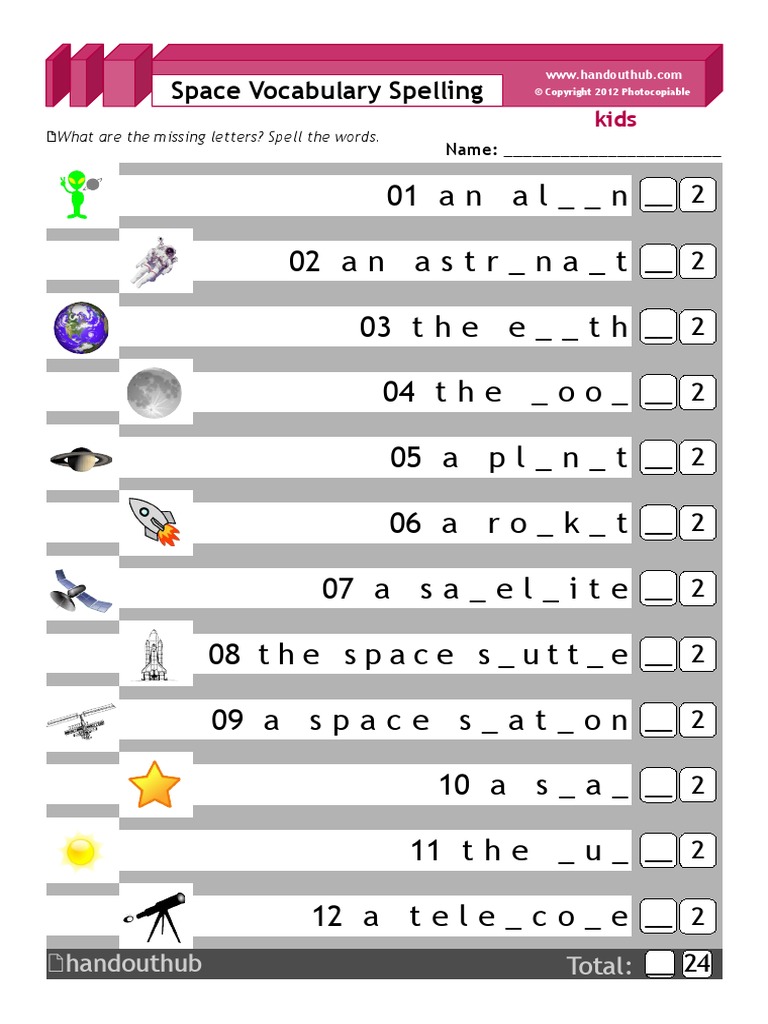 Kids Space Scaffolded Spelling | PDF | Spelling | Vocabulary
