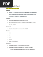 Energy and Change (Grade 4 English) | PDF | Flashlight | Electricity