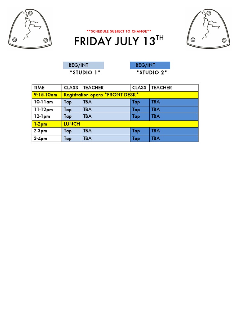 2018 PTI Schedule 1 | PDF