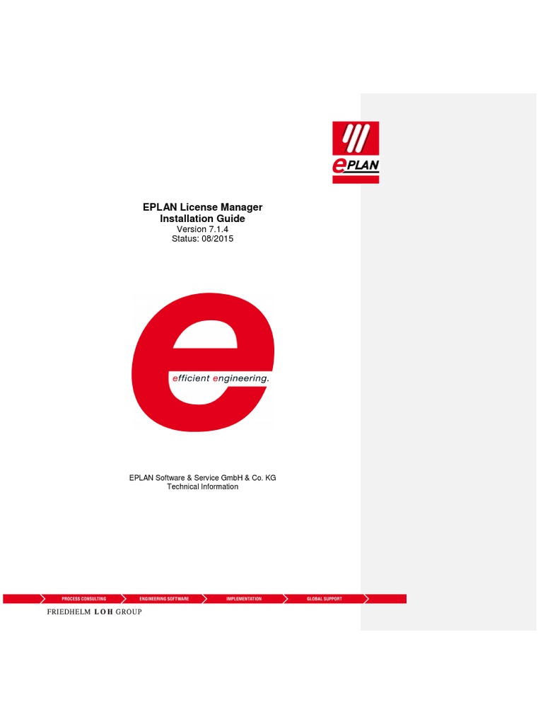 EPLAN License Manager Installation Guide: Status: 08/2015 | PDF ...