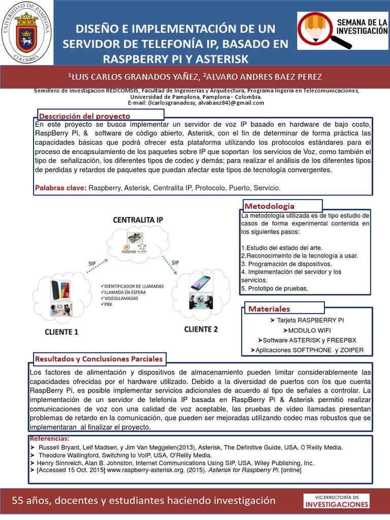 Poster VoIP Corregido | PDF | Voz sobre IP | Raspberry Pi