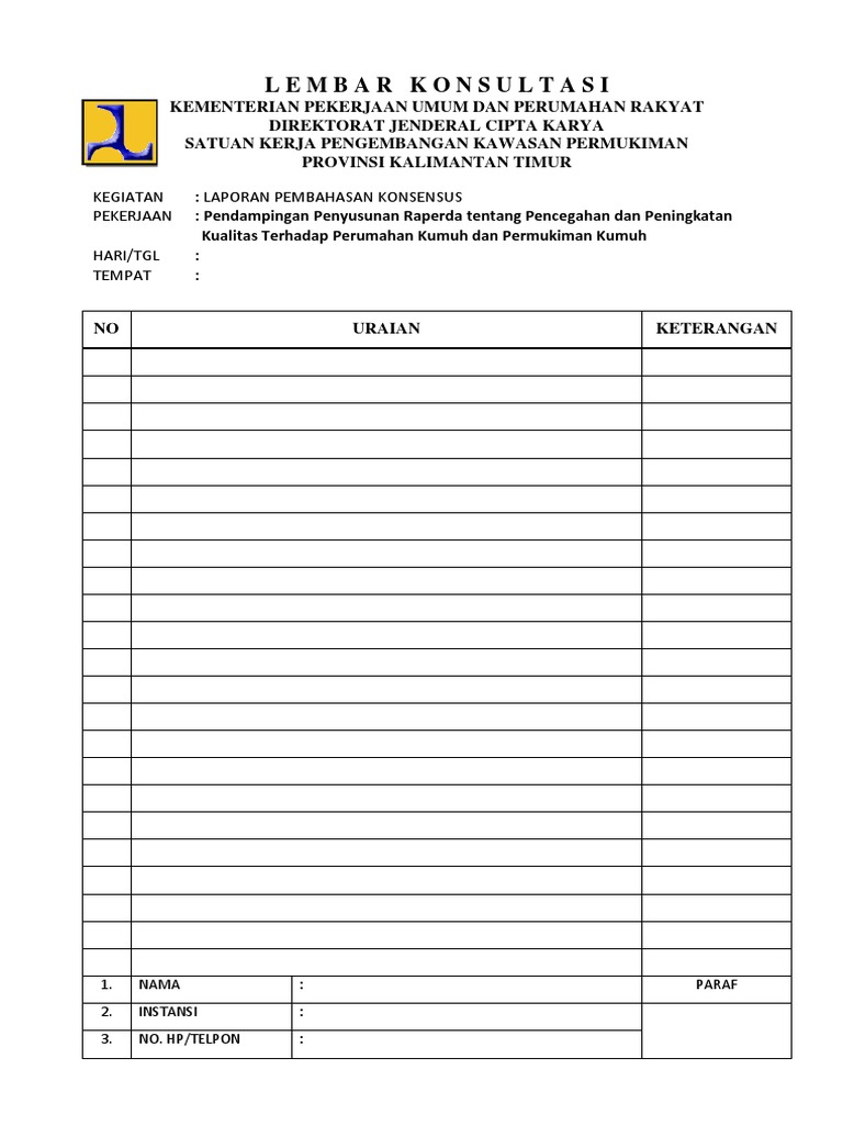 Form Asistensi I | PDF