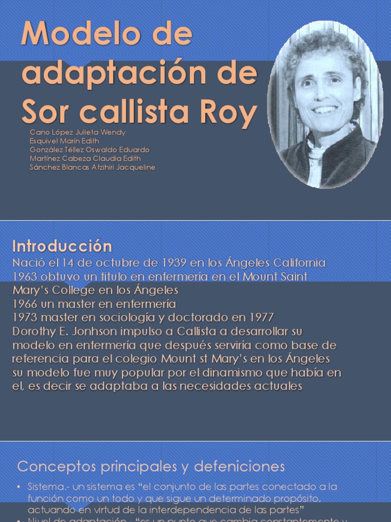 Sor Callista Roy | PDF | Adaptación | Homo Sapiens