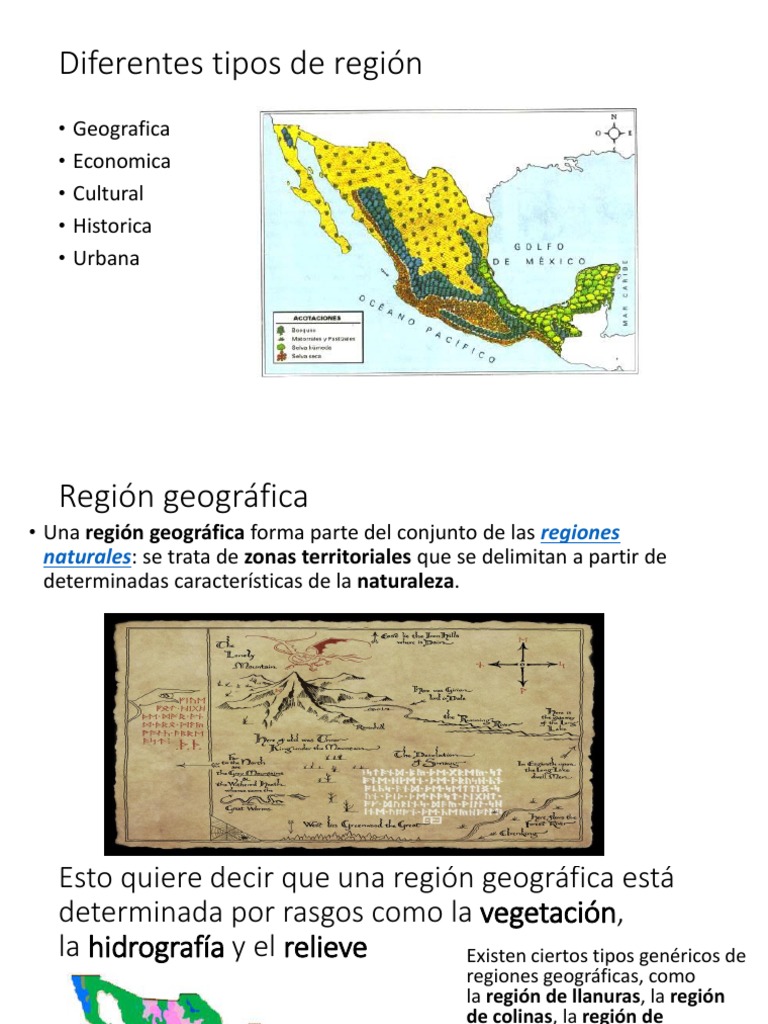Diferentes Tipos de Región | Geografía | Ciencia
