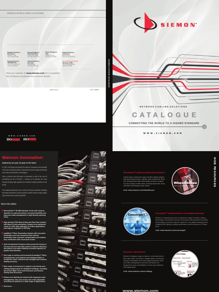 Catalogo SIEMON | PDF | Electrical Connector | Telecommunications