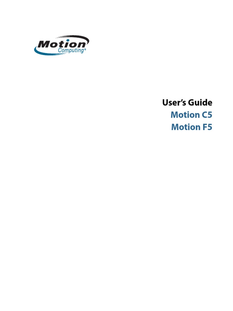 User's Guide: Motion C5 Motion F5 | PDF | Mobile Device | Radio ...