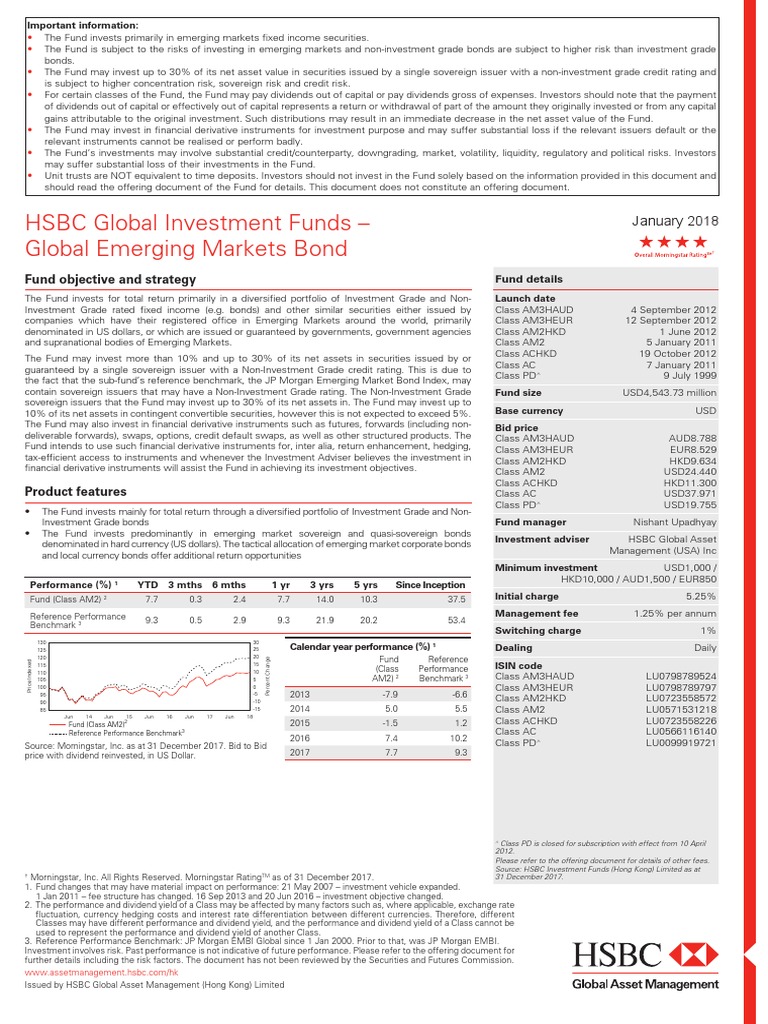 HSBC Global Investment Funds - Global Emerging Markets Bond: Fund ...