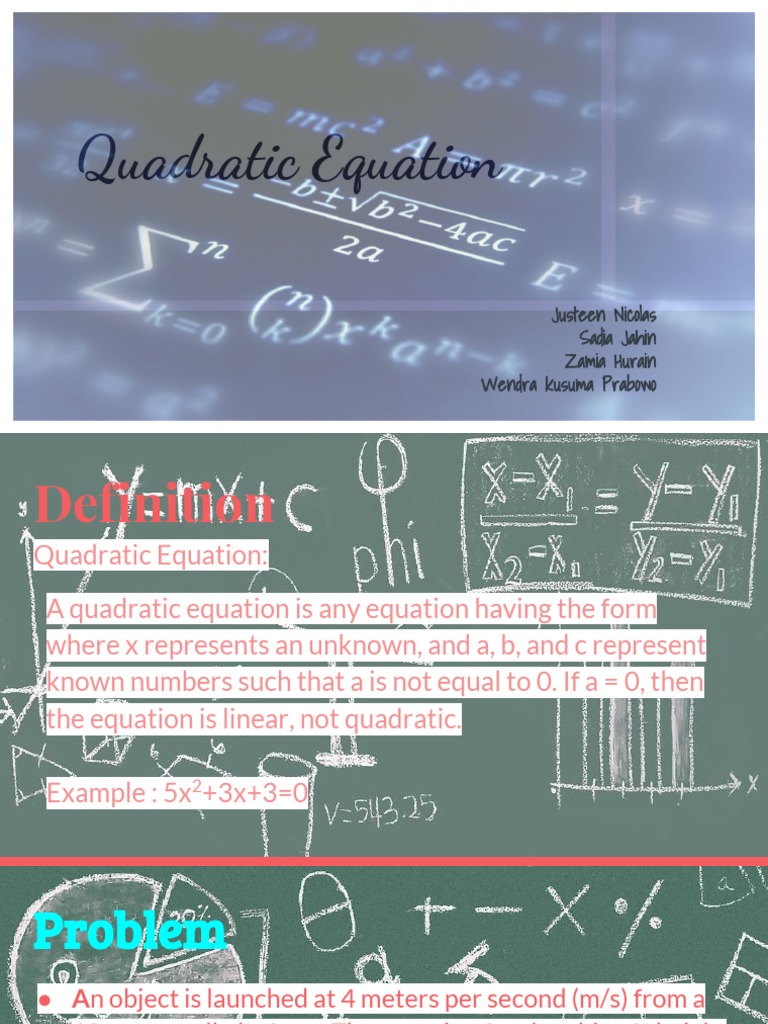 Qudratic Equation | PDF | Quadratic Equation | Equations