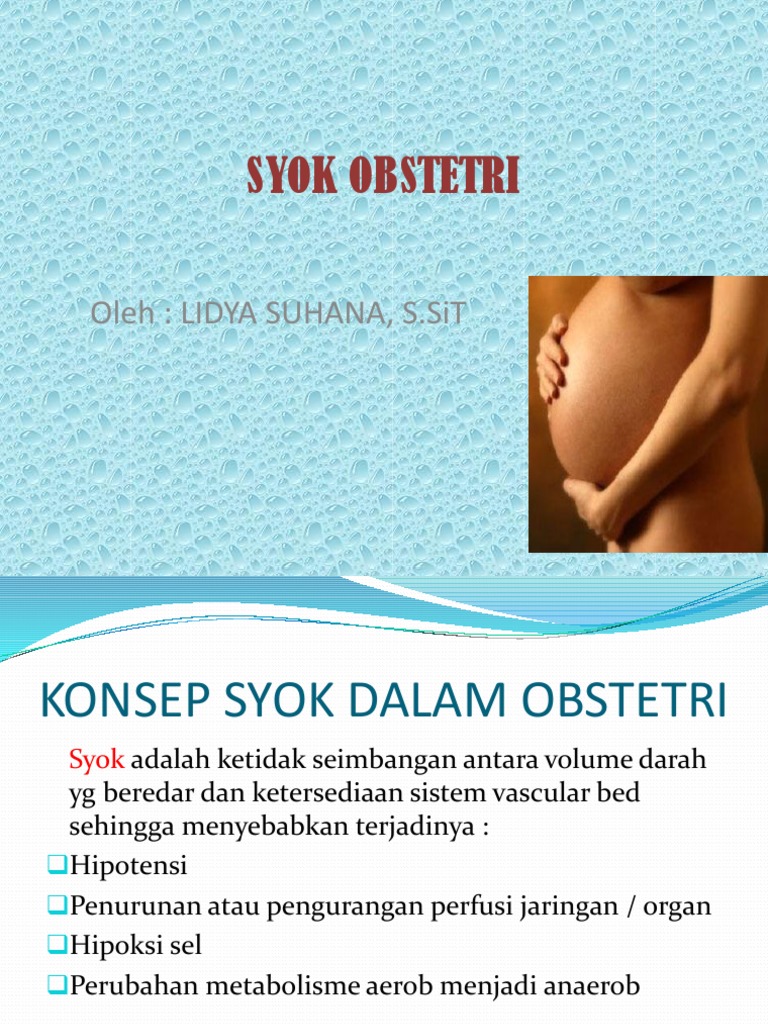 Syok Obstetri PP | PDF | Kesehatan Holistik | Sains & Matematika