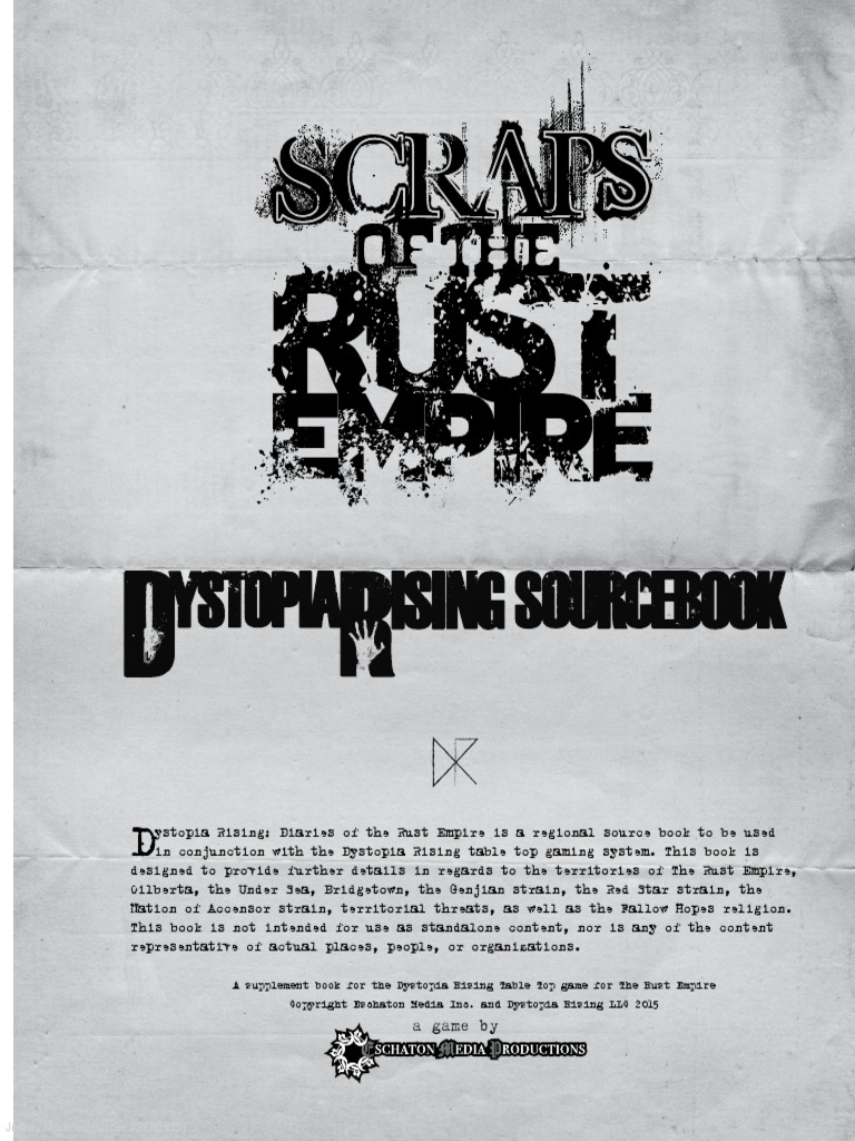 Scraps of The Rust Empire (Red Star, Nation of Acennsor, Genjian, Cult ...