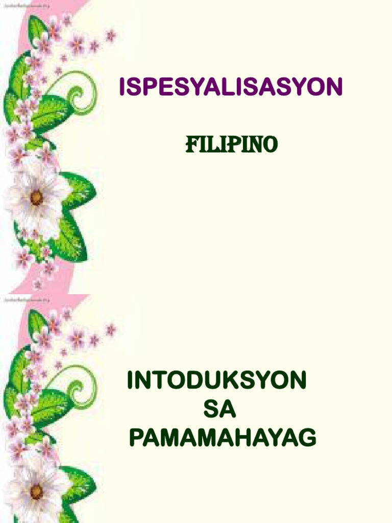 CBRC Filipino (Majorship Concept) | PDF