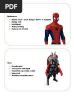 Superhero Height and Weight Stats | PDF | Superheroes | Dc Comics