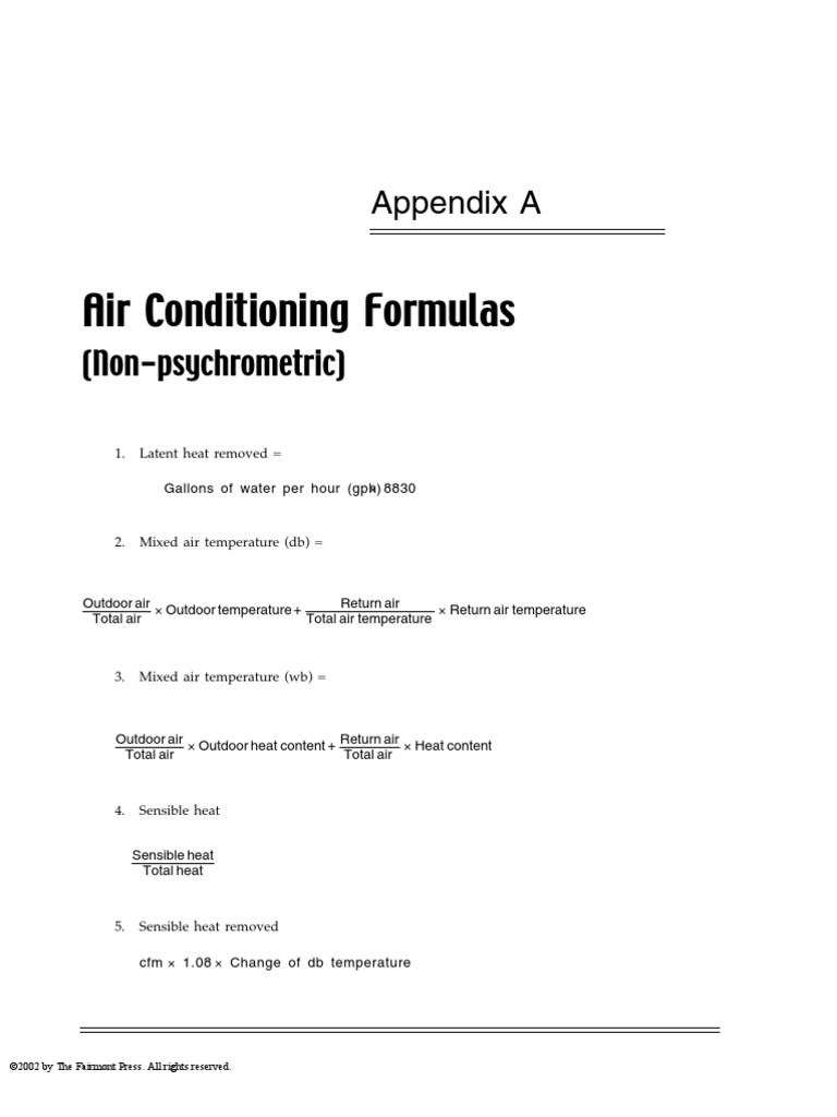 Formulas for the HVAC Tradesman | Hvac | Combustion