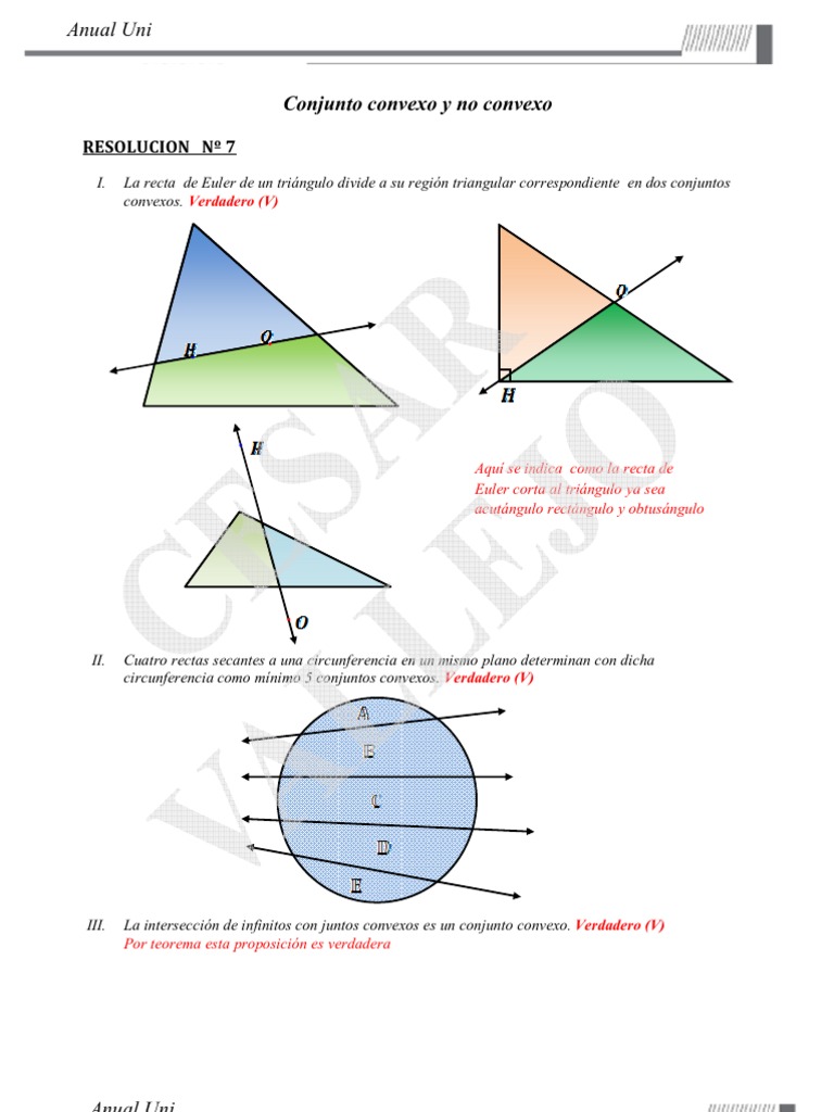 5º Boletin Anual - Conjunto Convexo | PDF | Triángulo | Euclides