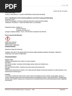 Material Safety Data Sheet: Es Compleat Coolant Eg Premix (Ethylene Glycol Based Coolant) | PDF ...