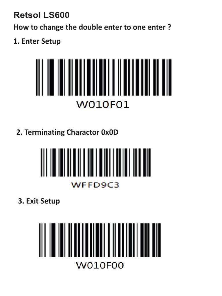 Retsol LS600 Scanner Setup Guide | PDF