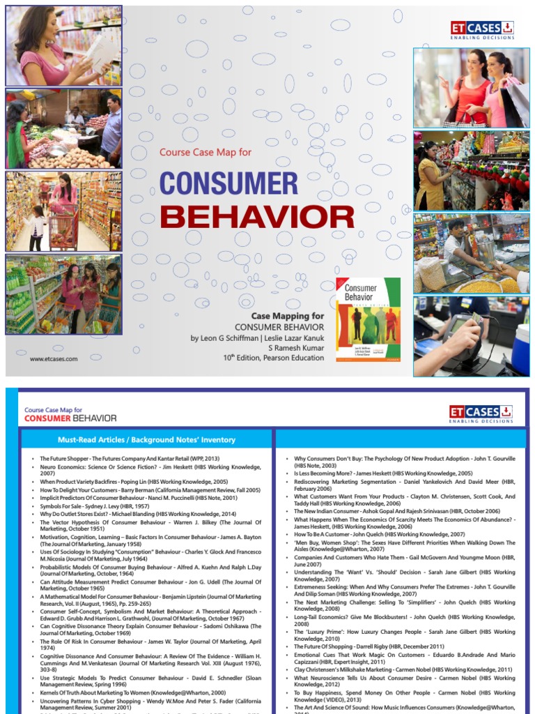 Consumer Behavior Course Case Map | Download Free PDF | Market Segmentation | Consumer Behaviour