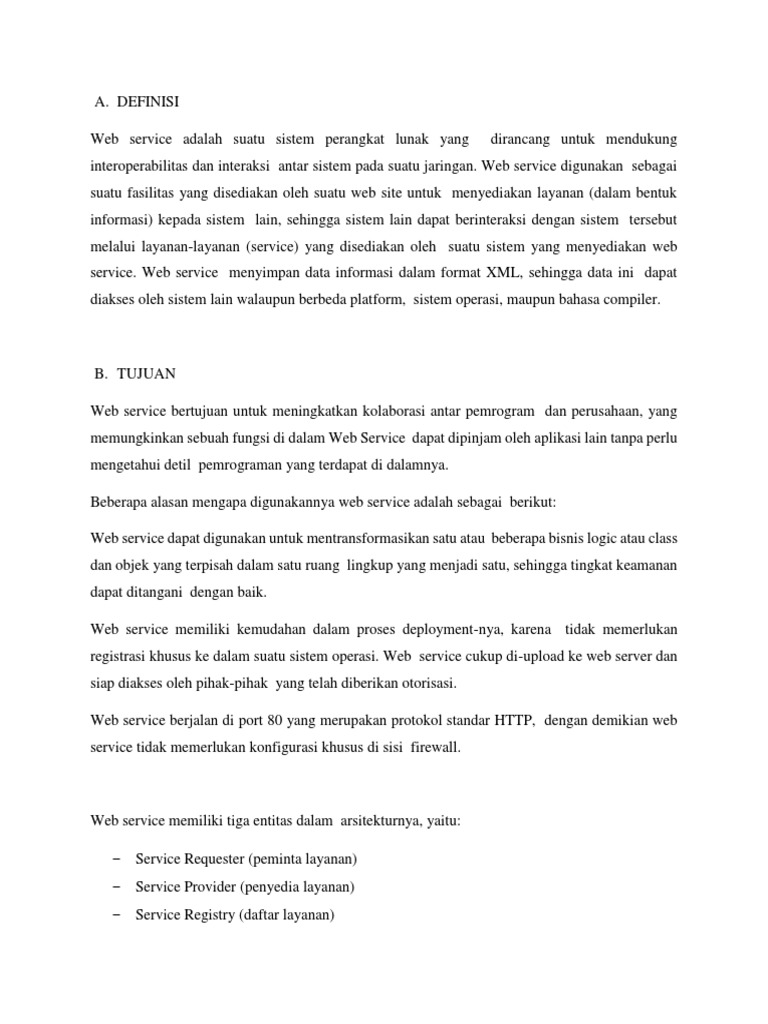 Arsitektur Web Service | PDF