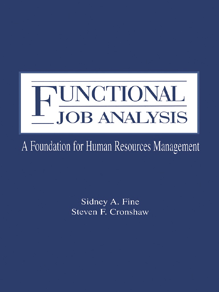 Functional Job Analysis | PDF | Employment | Human Resource Management