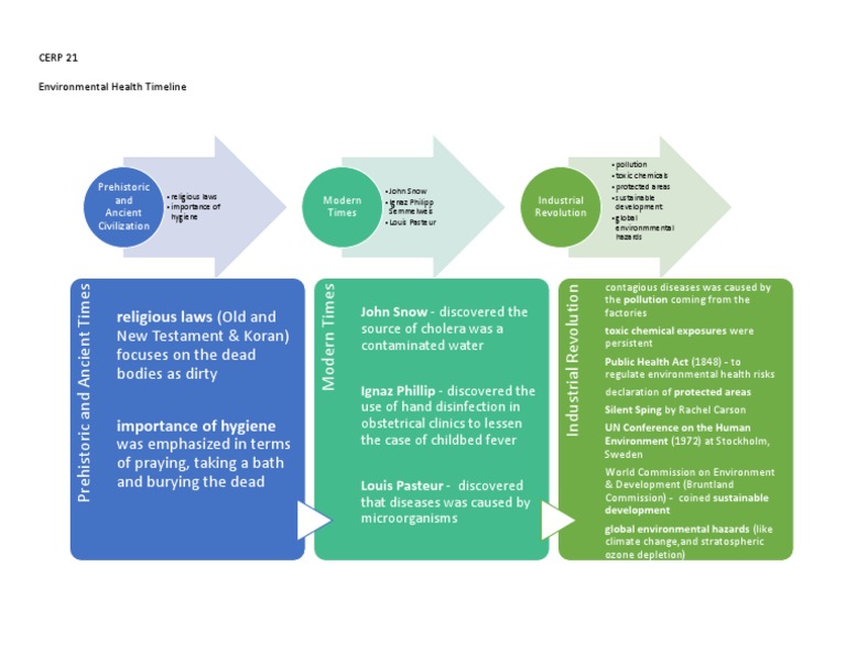 Timeline Environmental H | PDF | Environmental Health | Hygiene