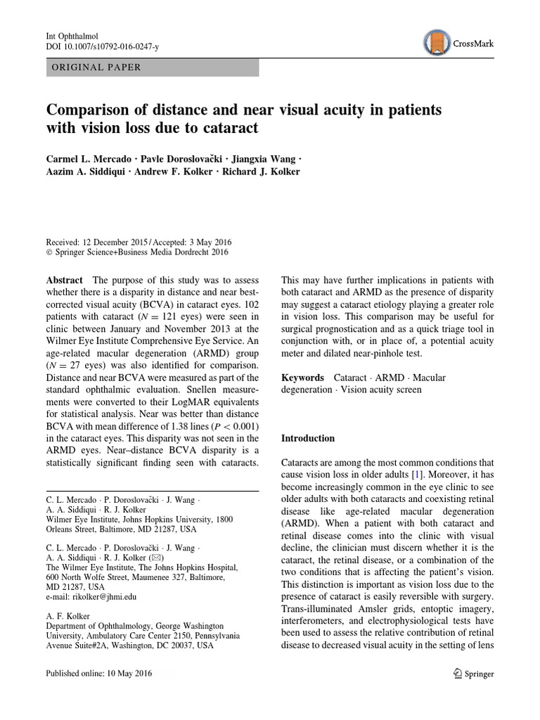 Jurnal 1 | PDF | Visual Acuity | Cataract