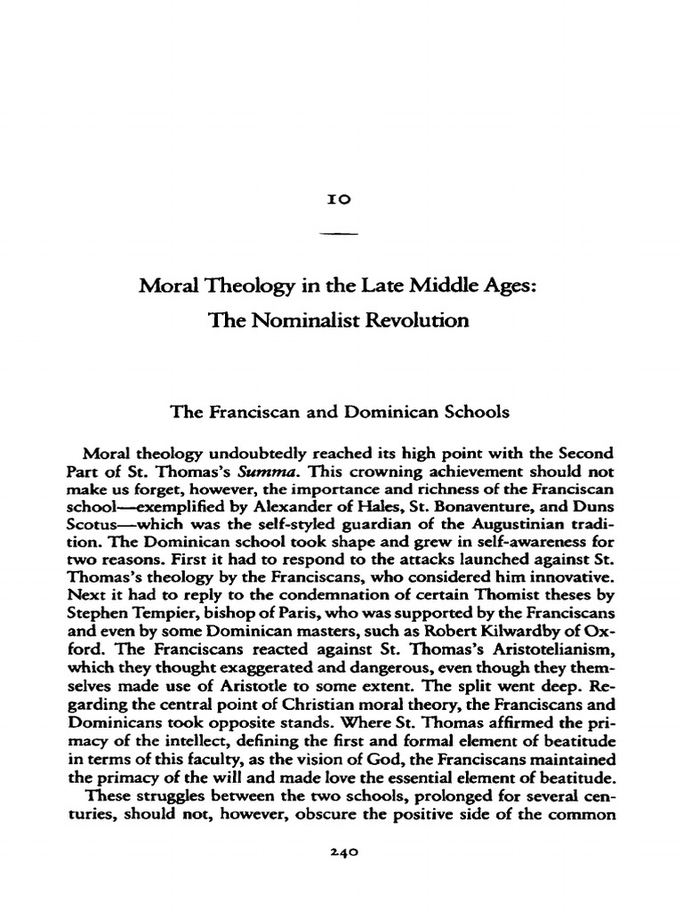 Pinckaers Nominalism | PDF | Free Will | Thomas Aquinas