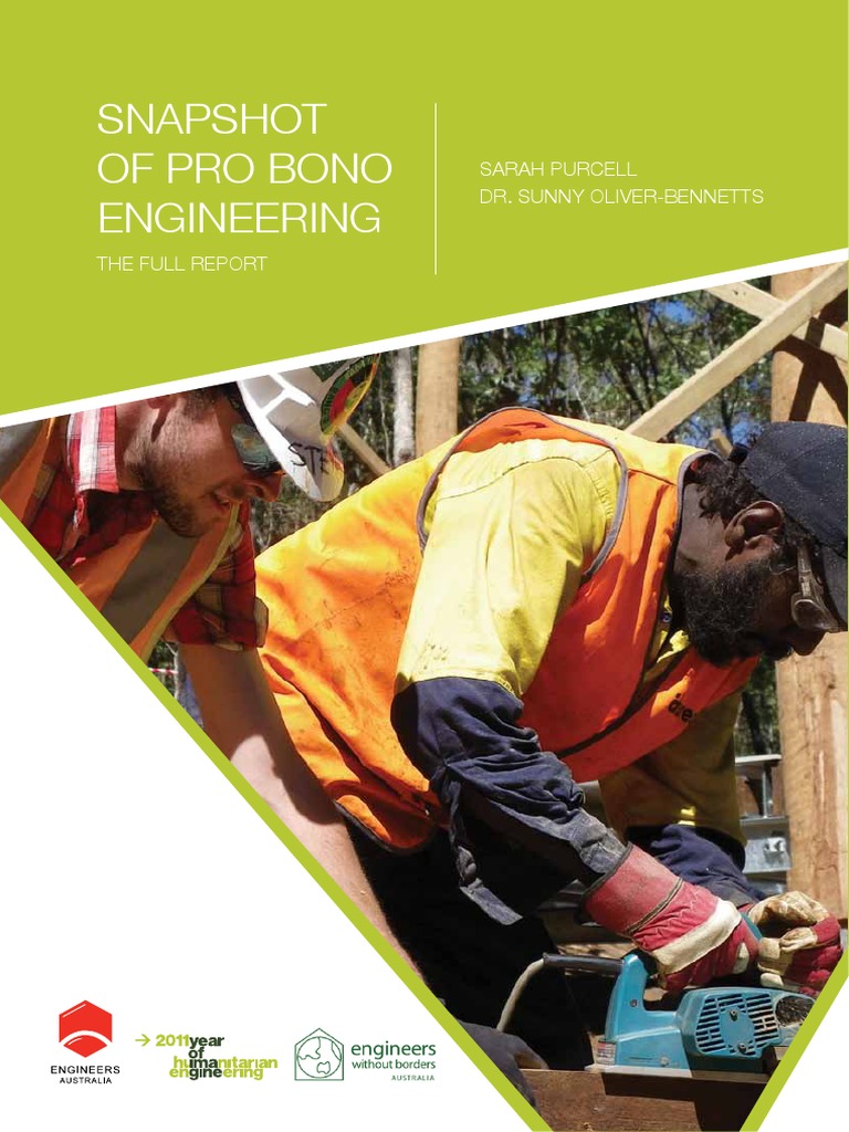 Pro Bono Engineering Report PDF | PDF | Engineering | Community