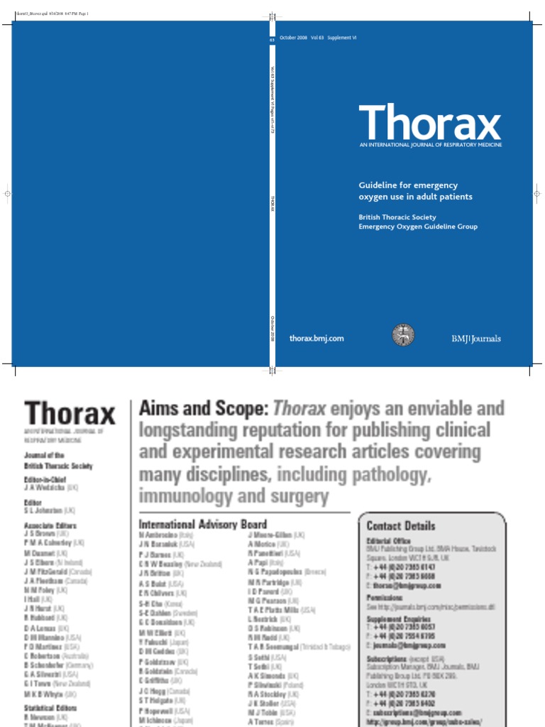 BTS Guidelines For Emergency Oxygen Use in Adults Patiens | PDF ...