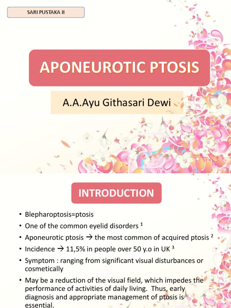Aponeurotic Ptosis | PDF | Ophthalmology | Clinical Medicine