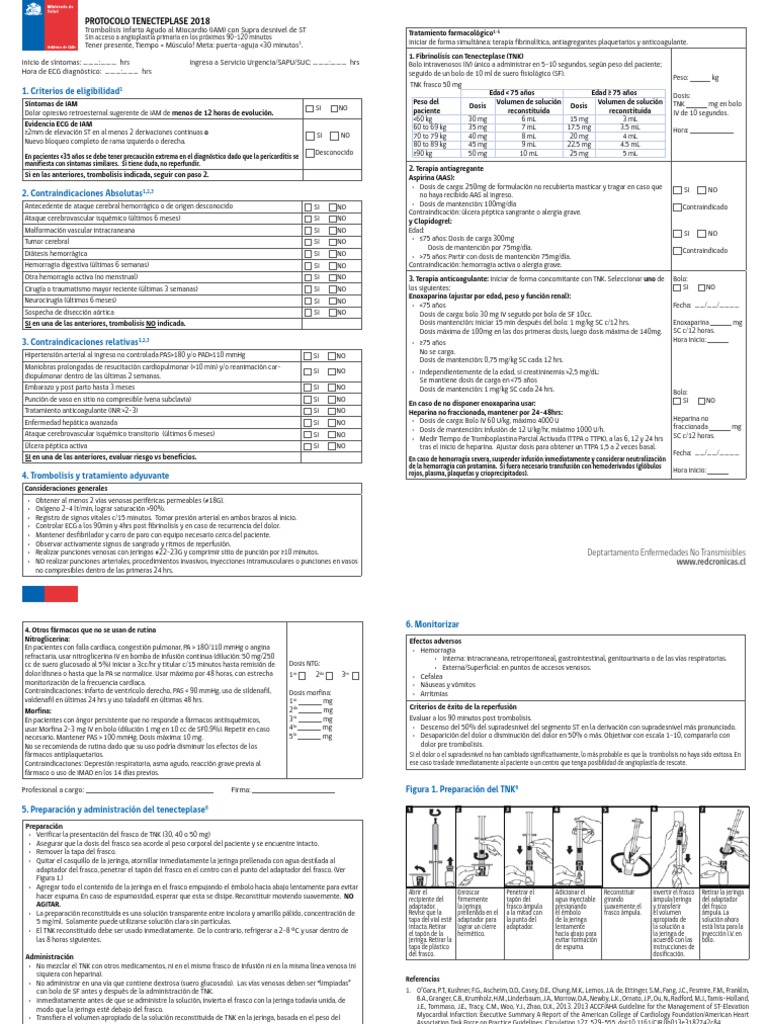 PROTOCOLO-TENECTEPLASE-022018 | Sistema cardiovascular | Especialidades ...