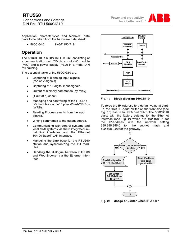 RTU560 Interface | PDF | Electronic Circuits | Digital Signal