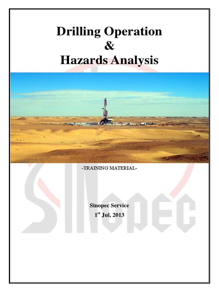 Drilling Operation & Hazards Analysis PDF | PDF | Drilling Rig | Casing ...