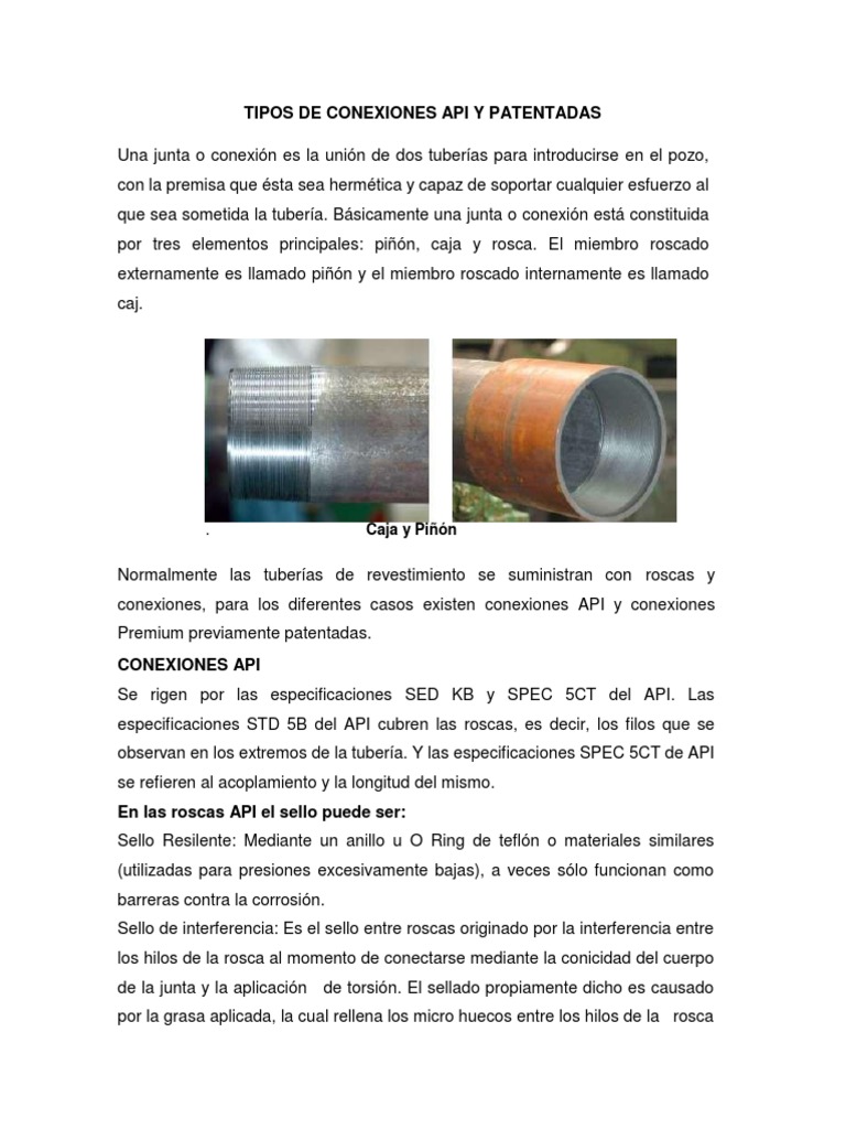 Roscas API y Premium | PDF | Engranaje | Science