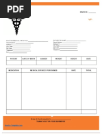 Pharmacy Invoice Template | PDF
