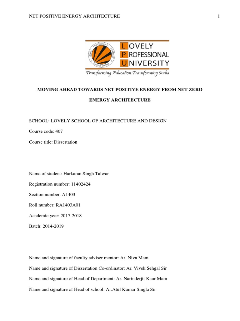 Productive Architecture (Net Positive Energy Architecture) | PDF | Life ...