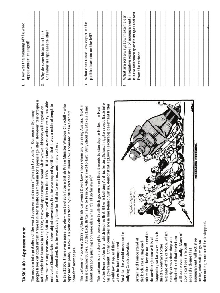 ww2 Tasks | PDF | Blitzkrieg | Neville Chamberlain