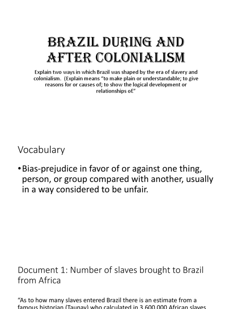 DBQ African Slavery 2 (Latin America H1a-B) | PDF | Atlantic Slave ...