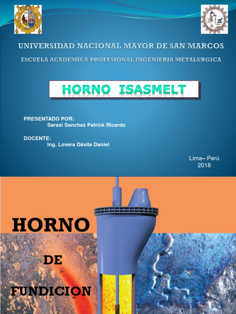 Horno ISASMELT: Eficiencia en Fundición | PDF | Cobre | Fundición